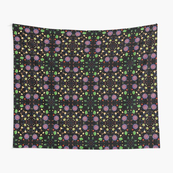 To Assemble Leggings And Red Sack Tapestries for Sale | Redbubble