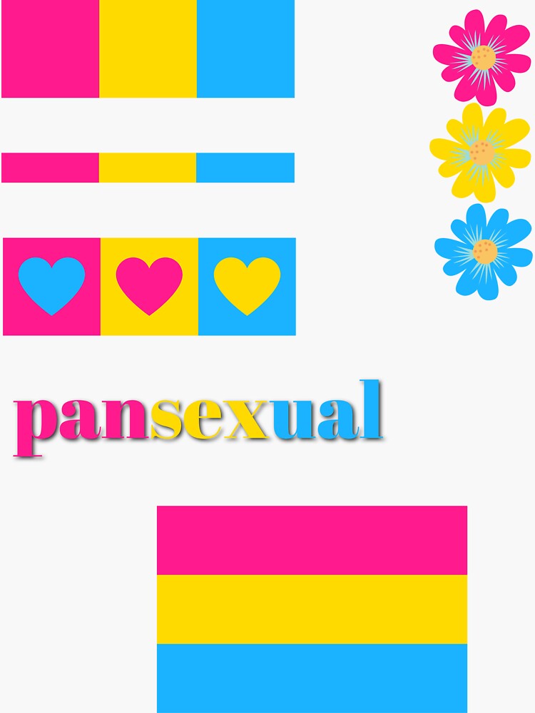 Pansexual Pride Sticker Pack Sticker For Sale By Beccamax Redbubble