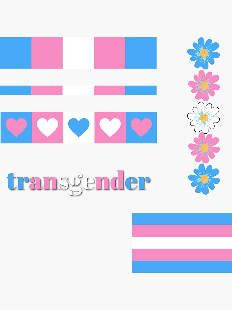 Transgender Pride Sticker Pack Sticker For Sale By Beccamax Redbubble