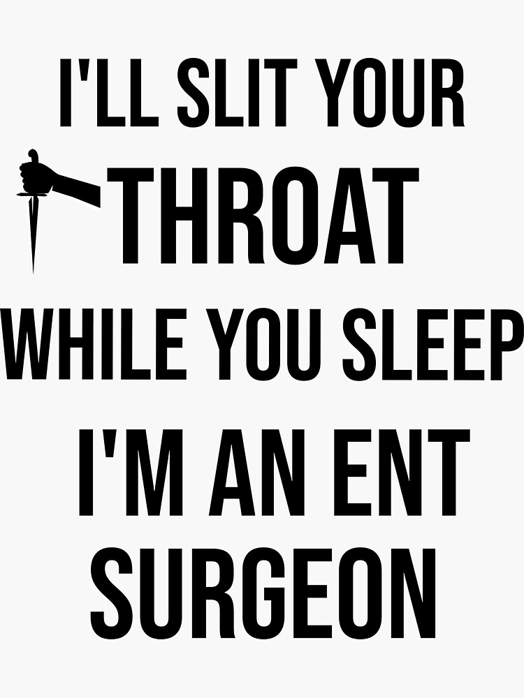 "Ent Surgeon Otolaryngologist" Sticker for Sale by KrisPrihodova ...