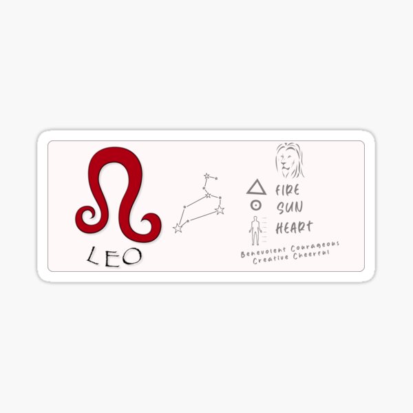 "Astrological Zodiac Mug - Leo" Sticker for Sale by kernowerno | Redbubble