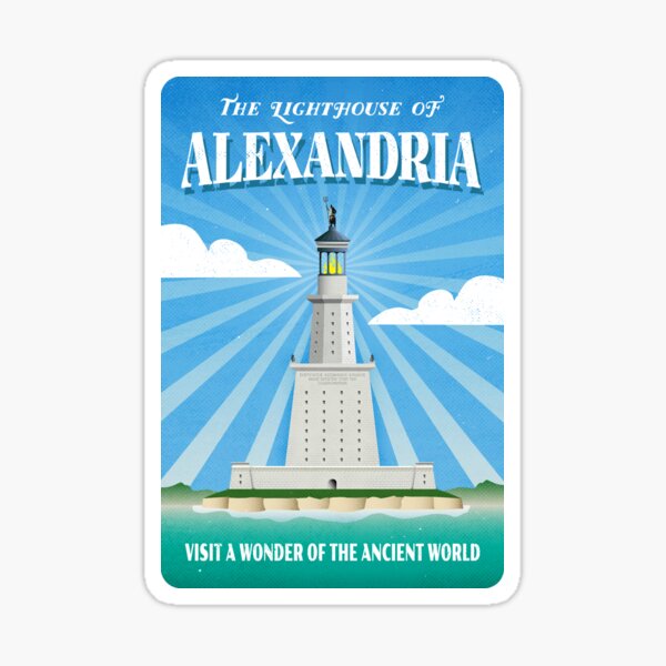 "The Lighthouse of Alexandria" Sticker for Sale by TropicalToad | Redbubble
