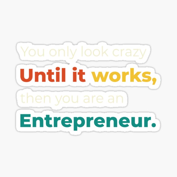"Retro vintage entrepreneur motivational quote Design for business and ...