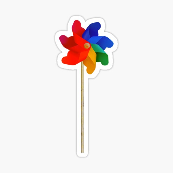 "PINWHEEL" Sticker for Sale by mistivelvet | Redbubble