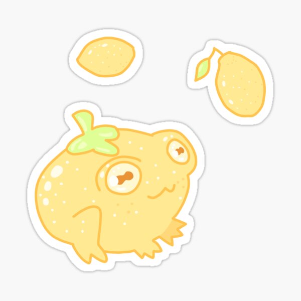 "Lemon Frog" Sticker for Sale by Amaradesro | Redbubble