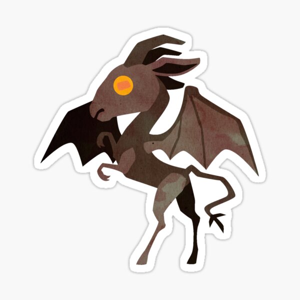 "Cute Cryptids: Jersey Devil" Sticker for Sale by RinTinBen | Redbubble