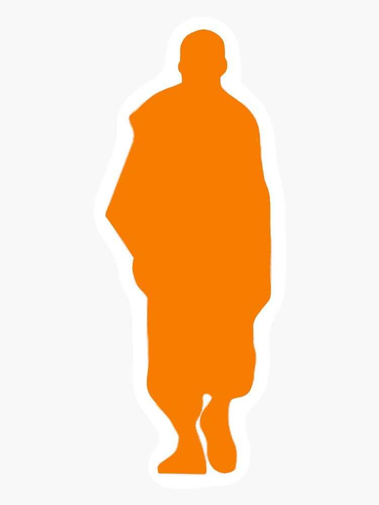 "Mahant Swami-orange outline" Sticker for Sale by tigergirl-ap215 ...