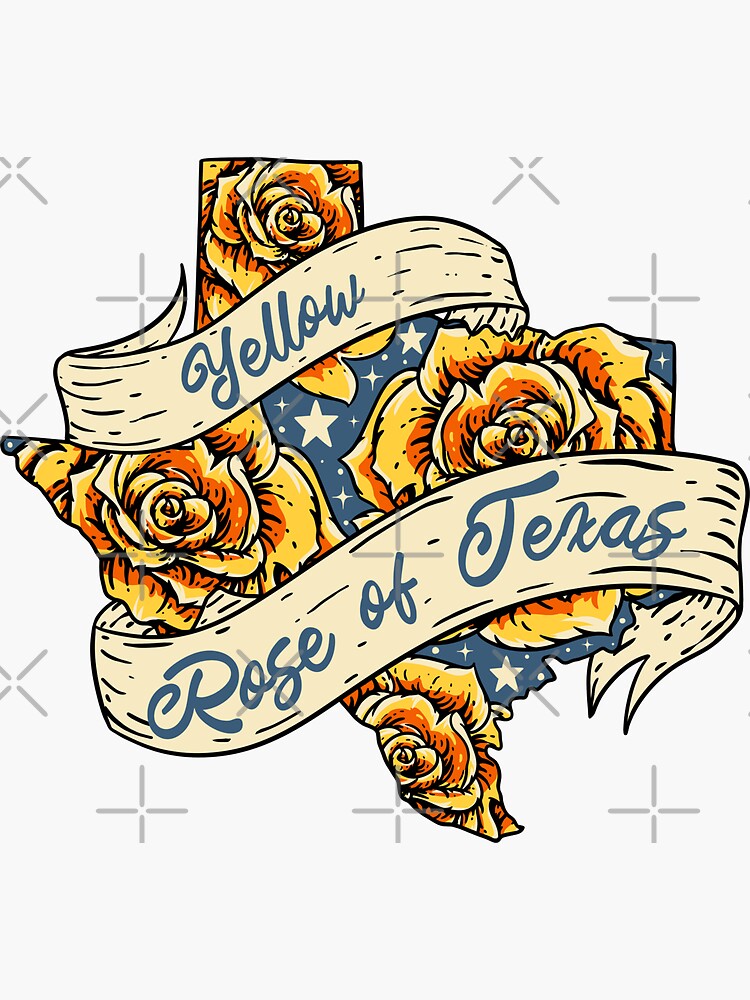 "Yellow Rose of Texas - Vintage Texas Map covered in yellow roses | we ...