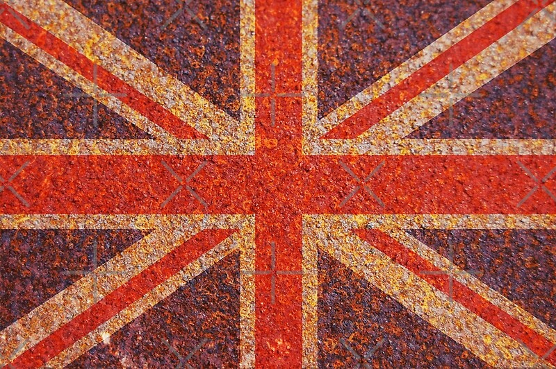 "United Kingdom Flag Rusty Old Texture" by limitlezz | Redbubble