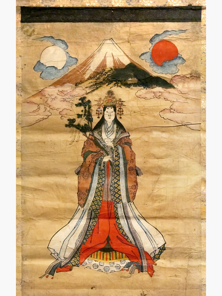 "The Goddess of Mount Fuji" Sticker by WWestmoreland | Redbubble