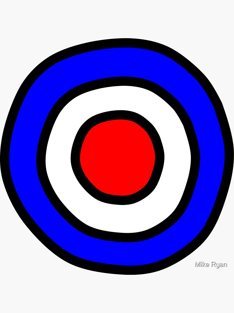 "Mod roundel art version" Sticker for Sale by 7athena | Redbubble