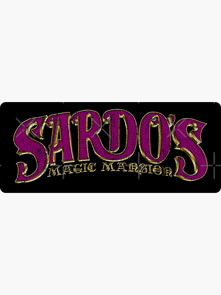 "Sardo's Magic Mansion" Sticker for Sale by huckblade | Redbubble