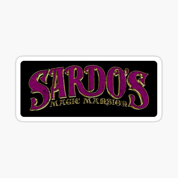 "Sardo's Magic Mansion" Sticker for Sale by huckblade | Redbubble