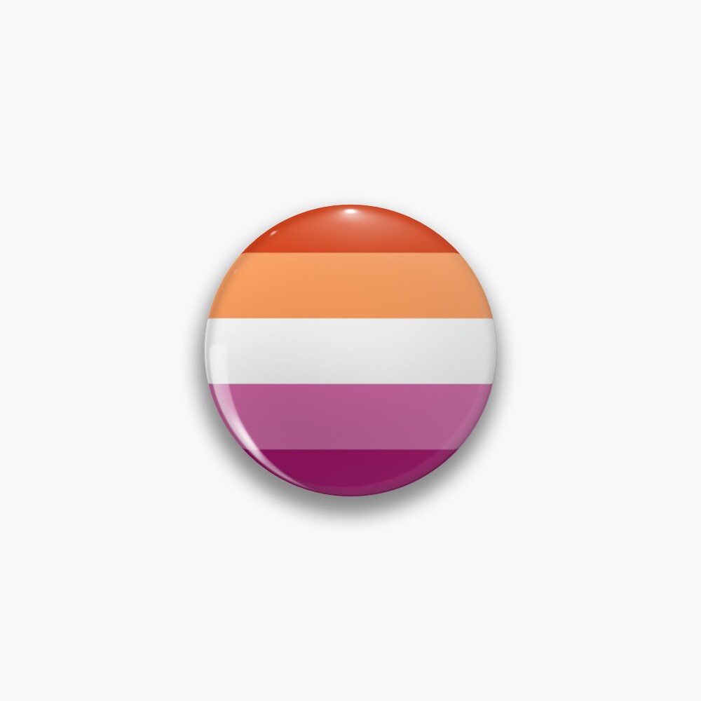 Lesbian Pride Flag Pin For Sale By Calchamomile Redbubble