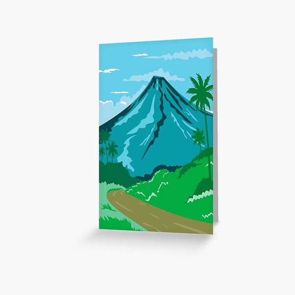 "Mayon Volcano Philippines" Greeting Card for Sale by hatimelhag ...