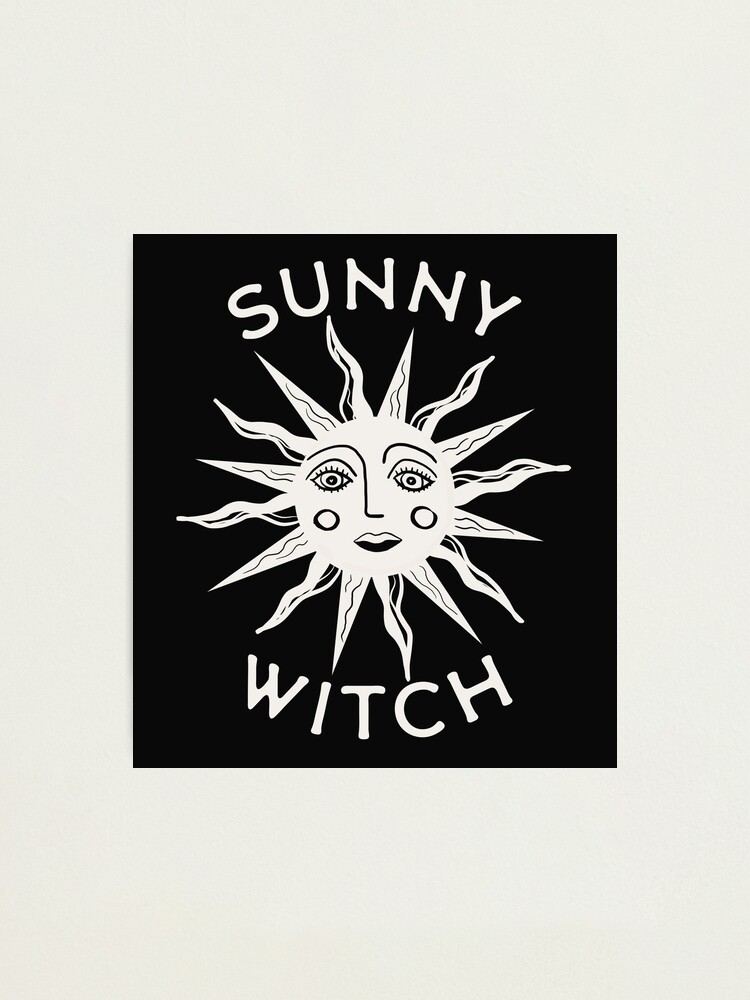 "Sunny Witch: Sun Child, Modern Witchy Pagan, Wicca Occult White Black ...