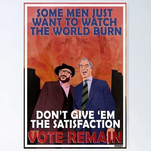 "Vote Remain - EU Referendum Propaganda Poster" Poster for Sale by ...