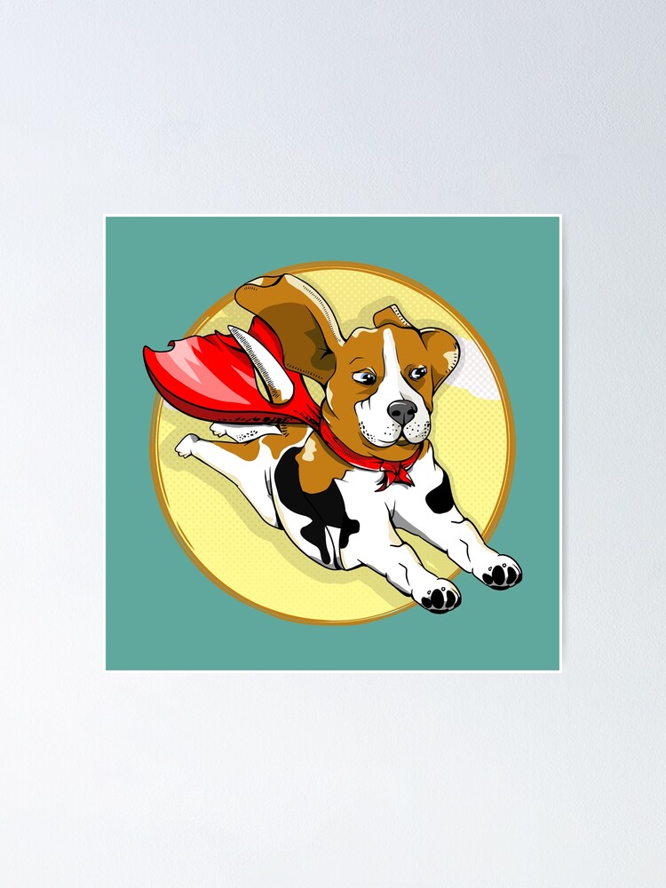 "Super beagle" Poster by piedaydesigns | Redbubble