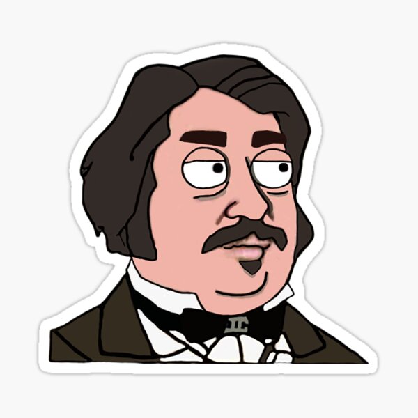 "Honoré de Balzac" Sticker for Sale by Elmowglito | Redbubble