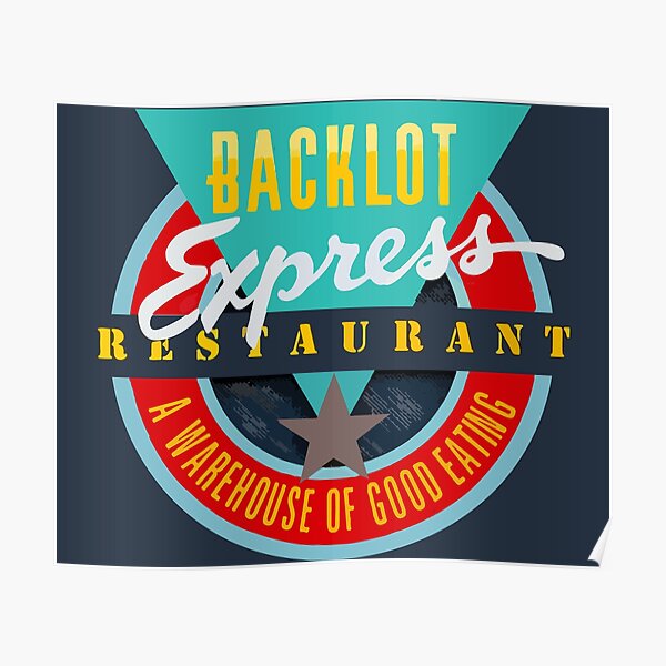 "Backlot Express Restaurant" Poster by D24designs | Redbubble