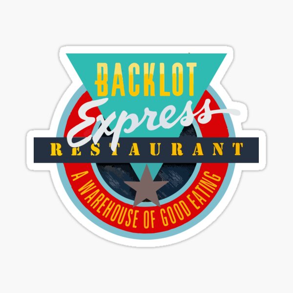 "Backlot Express Restaurant" Sticker for Sale by D24designs | Redbubble