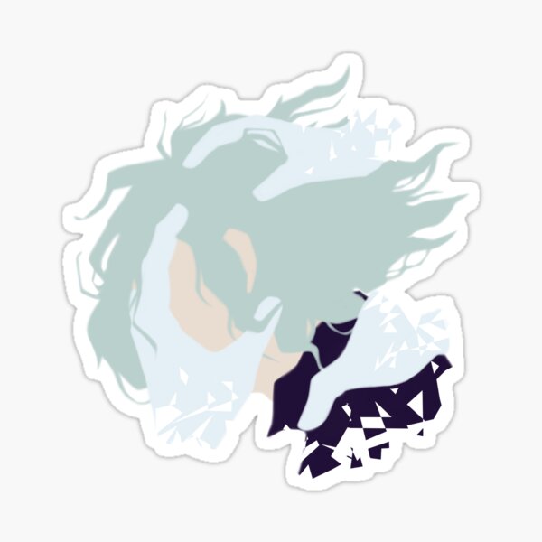"Shigaraki "Decay" BNHA Print" Sticker for Sale by doormoth | Redbubble