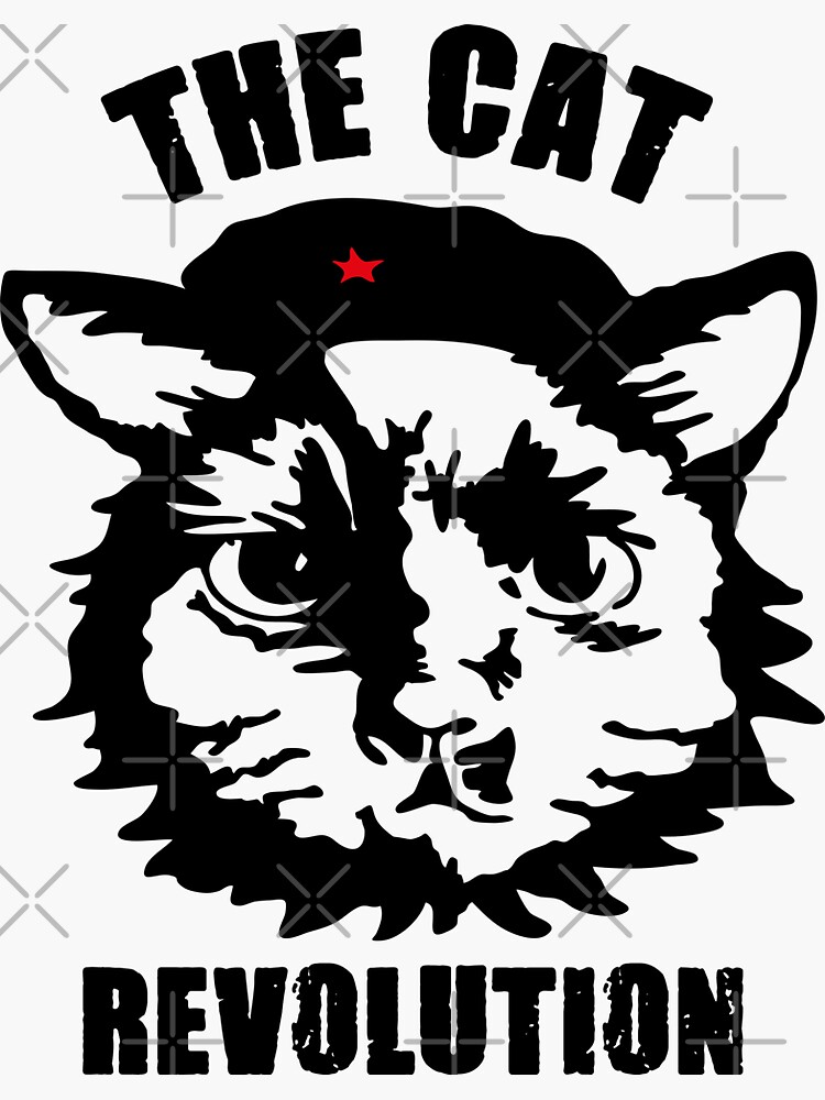 "My Cat Is A Communist Funny Communist Cat" Sticker for Sale by ...