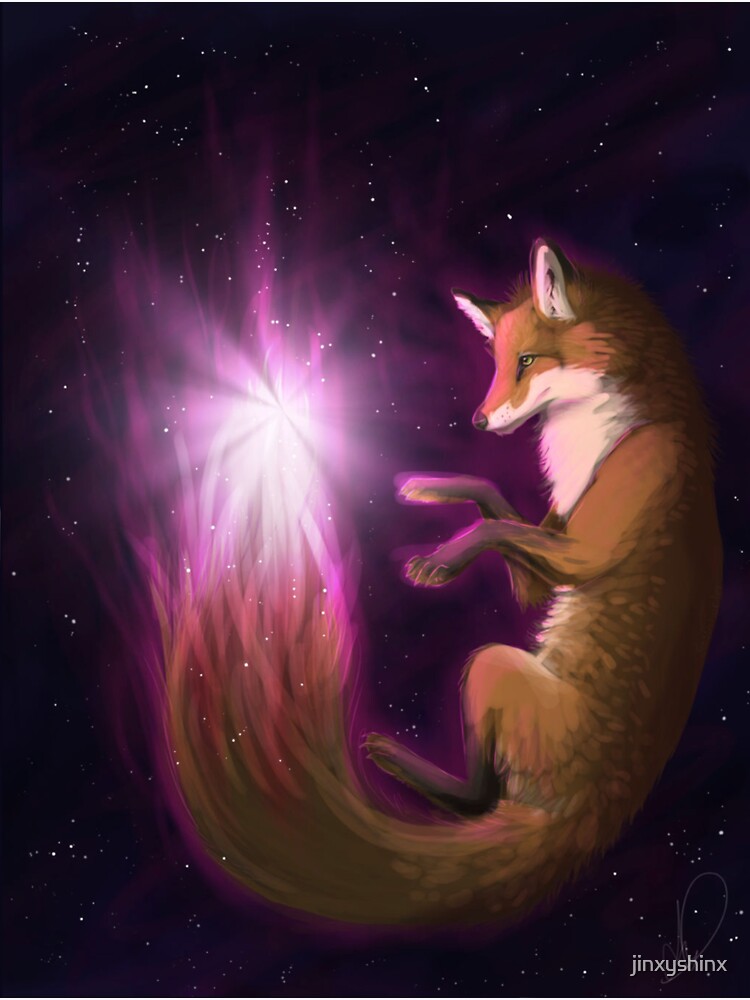 "Supernova Galaxy Fox" Sticker by jinxyshinx | Redbubble
