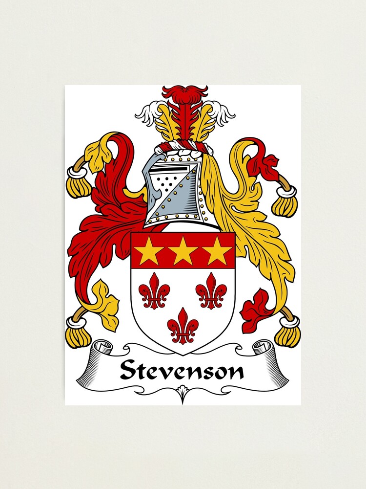 "Stevenson Coat of Arms / Stevenson Family Crest" Photographic Print ...