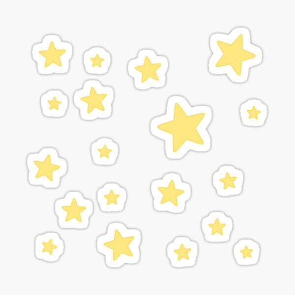 "cute mini yellow stars" Sticker for Sale by asymmetrickid | Redbubble