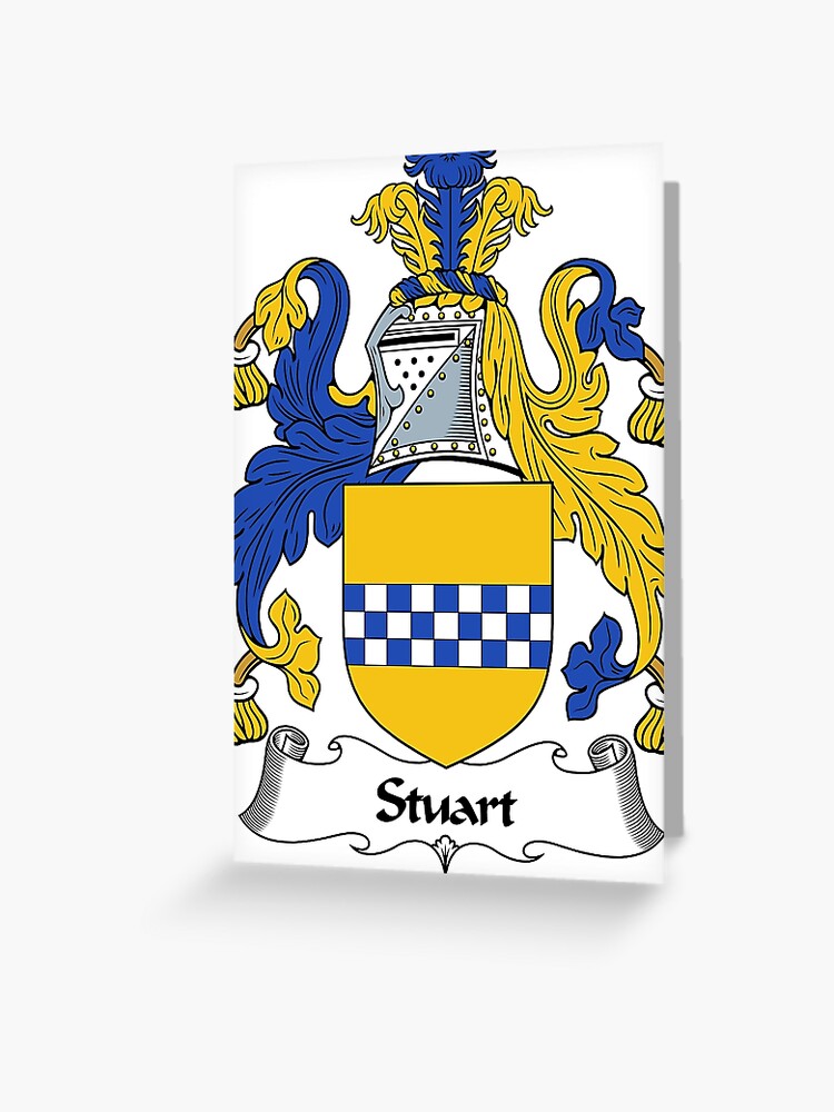 "Stuart Coat of Arms / Stuart Family Crest" Greeting Card for Sale by ...