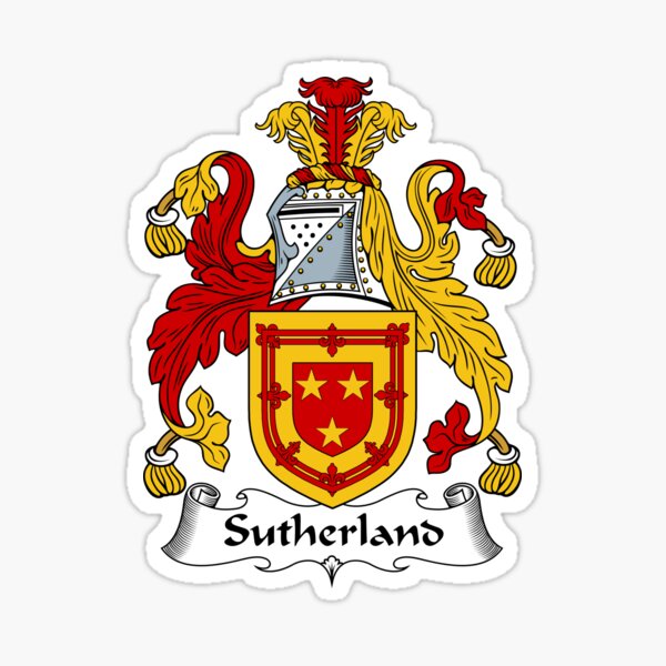 Pegatina «Escudo de Sutherland / escudo de la familia de Sutherland» de ...