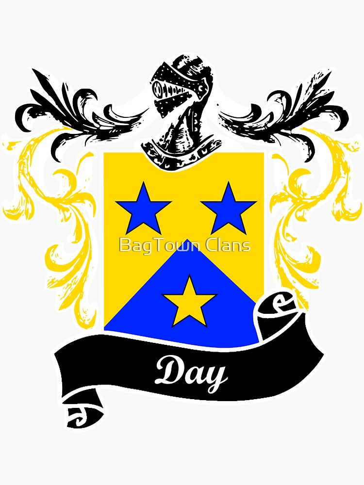 "Day Coat of Arms" Sticker for Sale by ljrigby | Redbubble