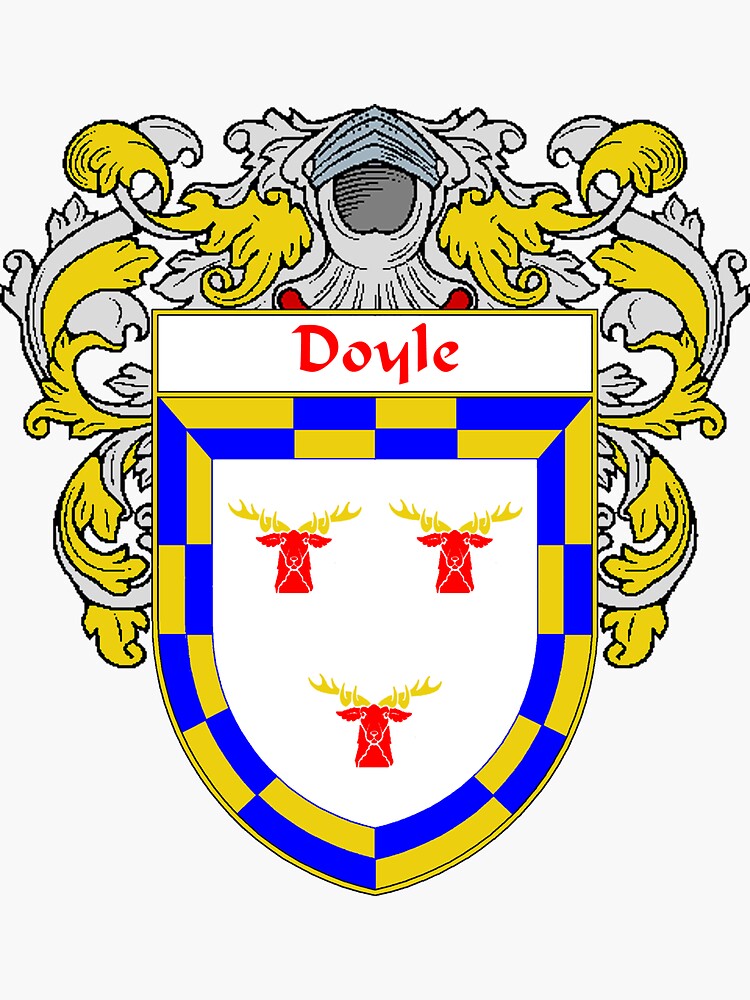 "Doyle Coat of Arms/Family Crest" Sticker for Sale by IrishArms | Redbubble