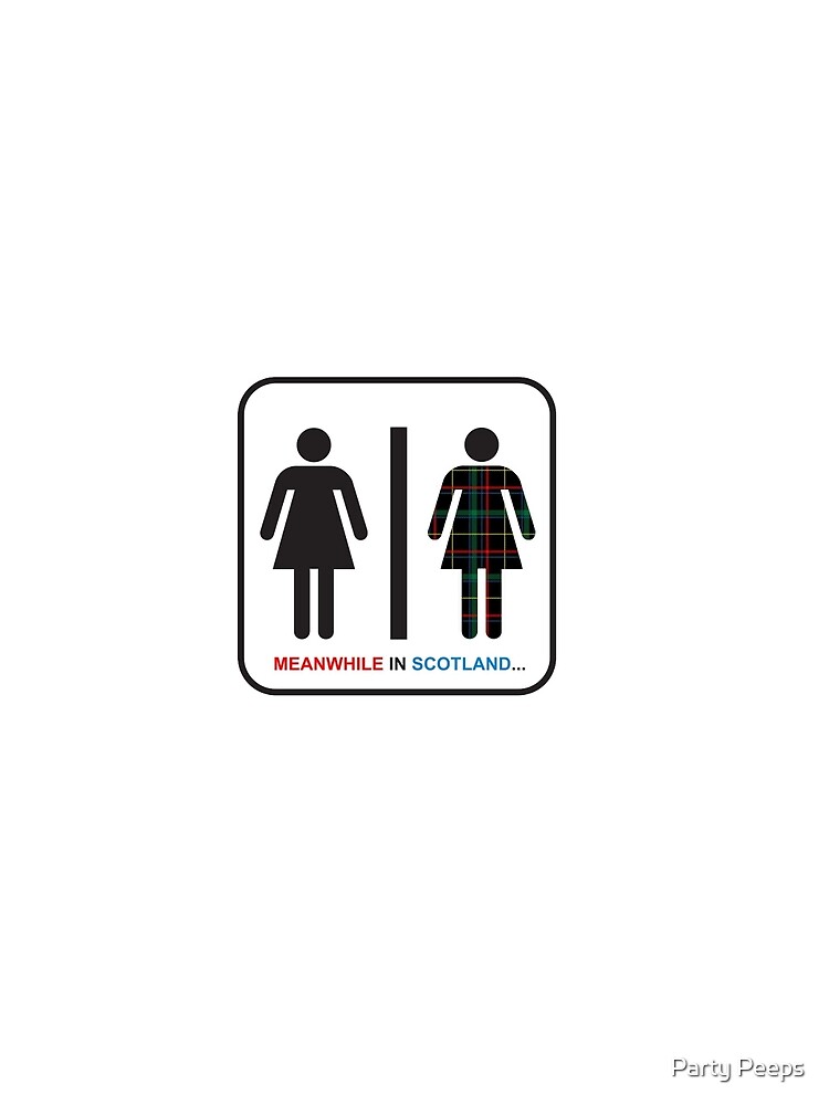 "Funny Scottish Restroom Sign (2)" Drawstring Bag for Sale by ...