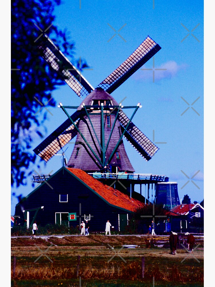 "Windmill Sails (V)" Sticker for Sale by blackadder | Redbubble