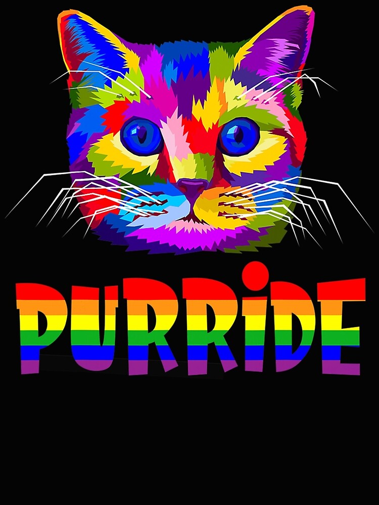 Lámina fotográfica «Gato Lgbt Bandera del arco iris Gatito Amantes de ...