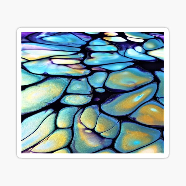 "Funky Bubble Explosion" Sticker for Sale by SMacArtSA | Redbubble