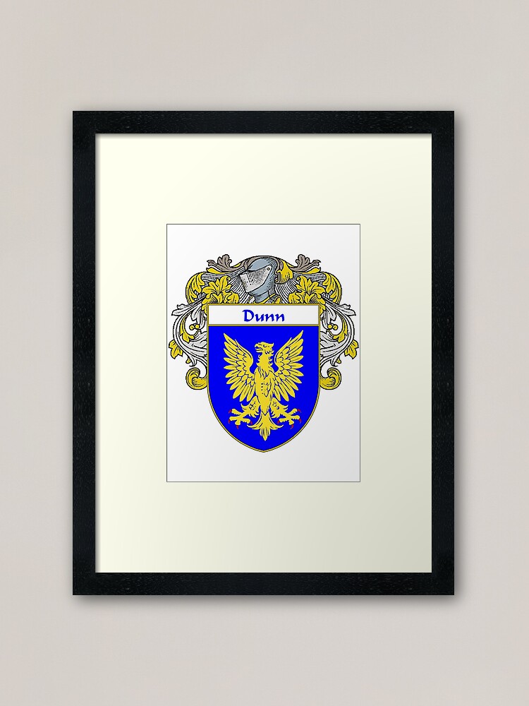 "Dunn Coat of Arms/Family Crest" Framed Art Print for Sale by IrishArms ...
