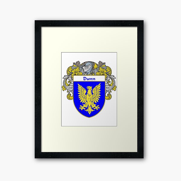 "Dunn Coat of Arms/Family Crest" Framed Art Print for Sale by IrishArms ...