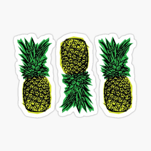"Pineapple" Sticker by TheSeeSection | Redbubble