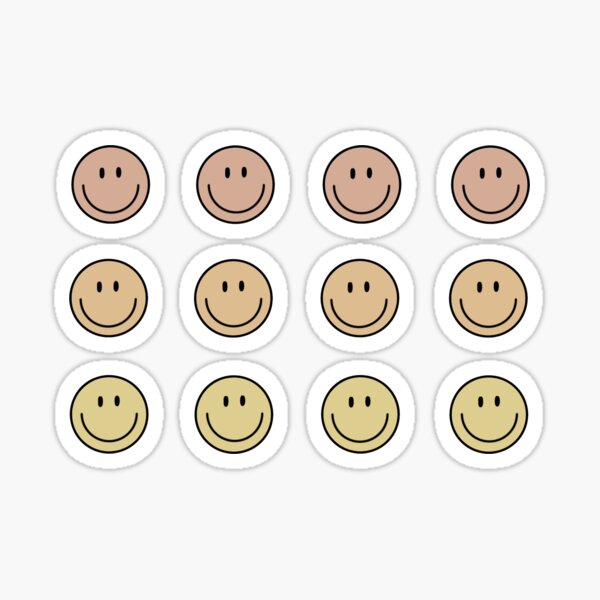 "Smiley Faces Pastel Rainbow Pack" Sticker for Sale by hsan1400 | Redbubble