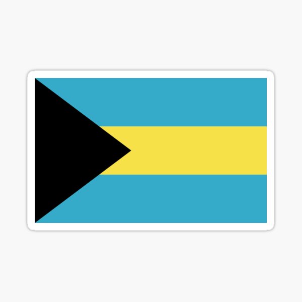 "Bahamas Flag" Sticker by simpledesigners | Redbubble