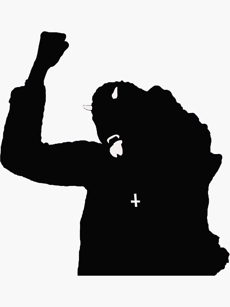 "Carti Silhouette Vampire" Sticker for Sale by CosmicLatteLLC | Redbubble