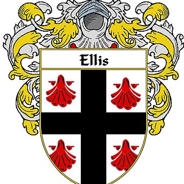 "Ellis Coat of Arms/Family Crest" Sticker for Sale by William Martin ...