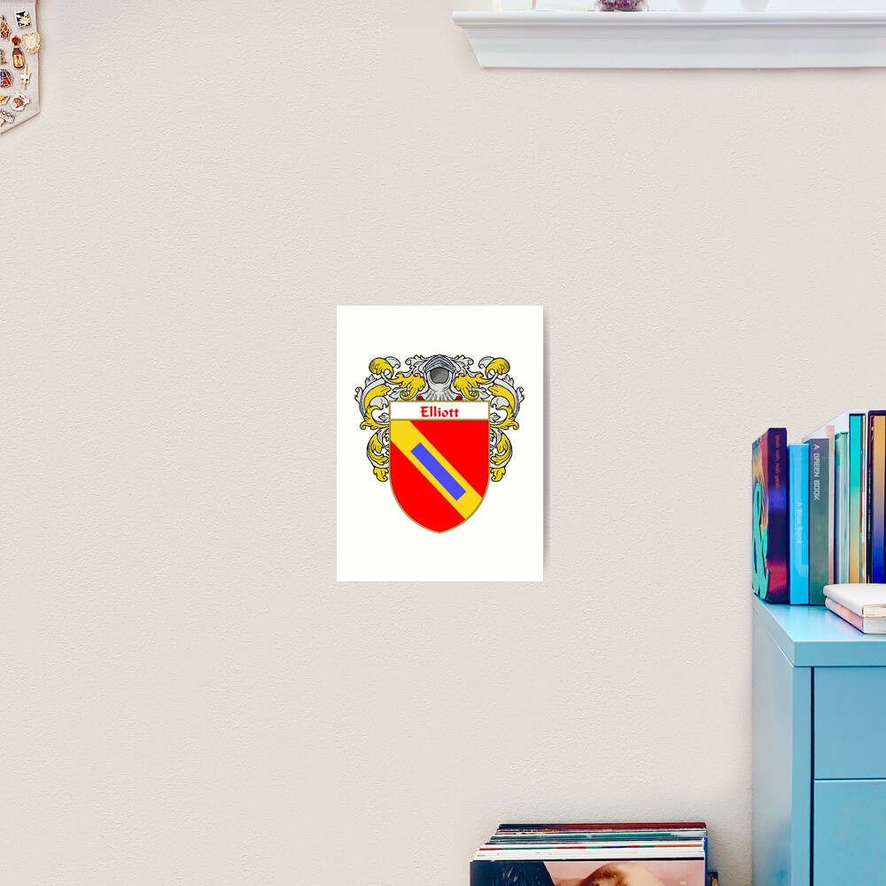 "Elliott Coat of Arms/Family Crest" Art Print by IrishArms | Redbubble