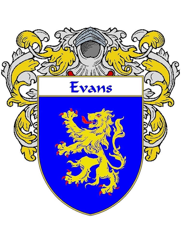 "Evans Coat of Arms/Family Crest" Canvas Print for Sale by IrishArms ...