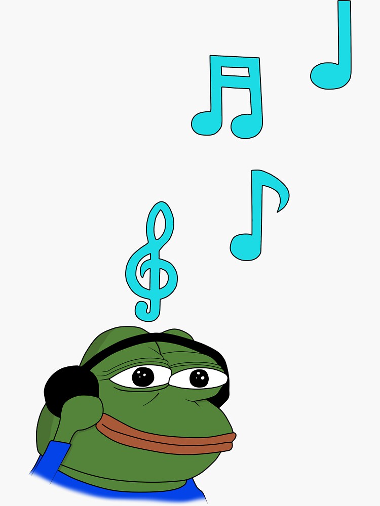 "pepejam- emote" Sticker for Sale by picazzo-legion | Redbubble