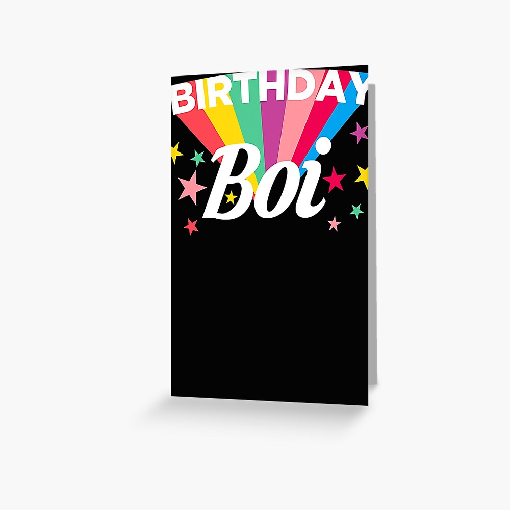 "Birthday Boi Lgbt Gay Pride Lesbian Happy Birthday" Greeting Card by ...