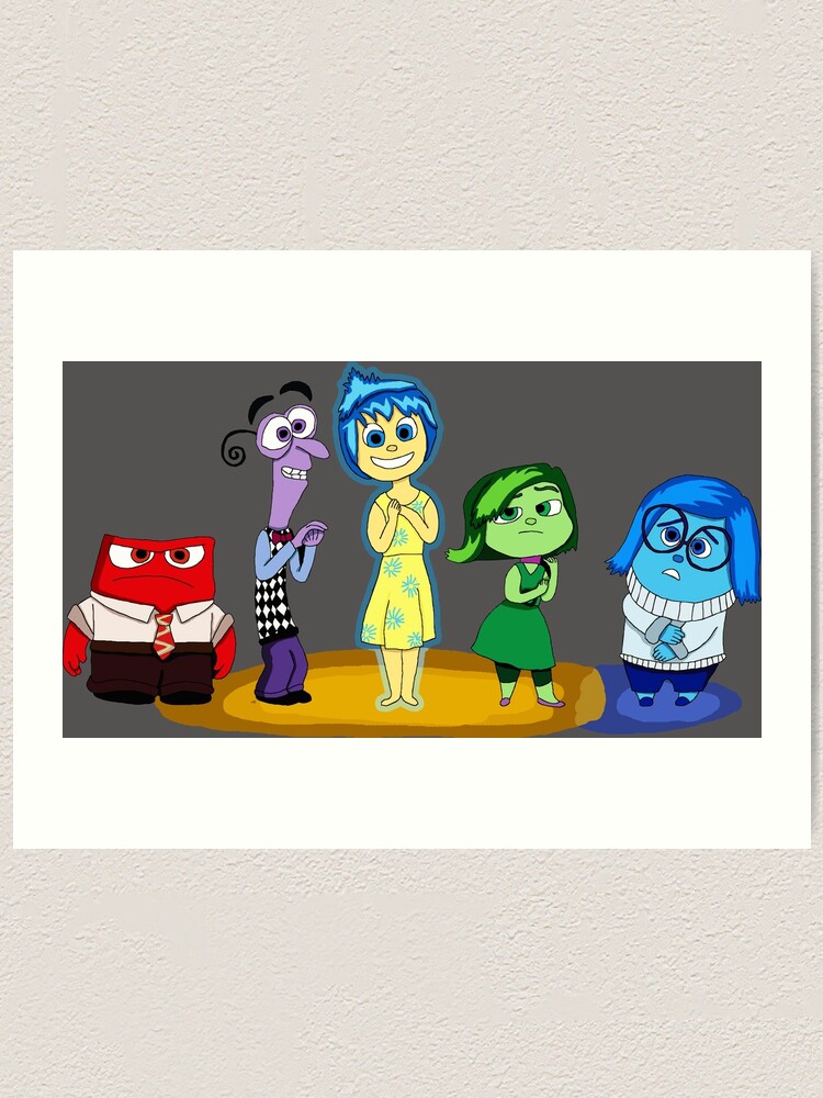 "Inside Out emotions fan art" Art Print by jamesblaney3 | Redbubble
